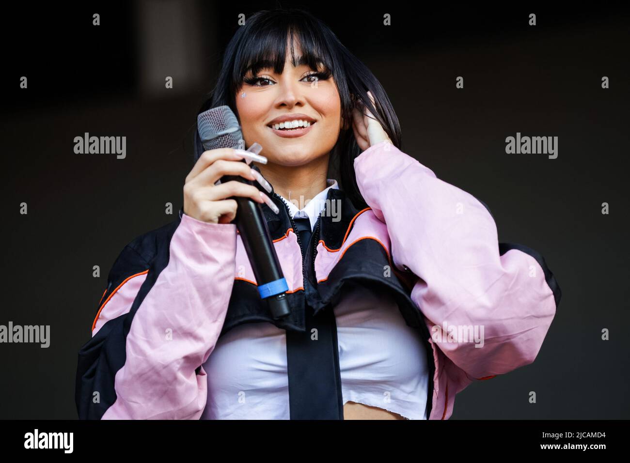 American singer Paloma Mami performs at the Super Bock stage during the ...