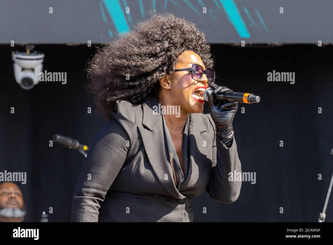 Mica Paris performs at The Cambridge Club Festival 2022 at Childerley ...