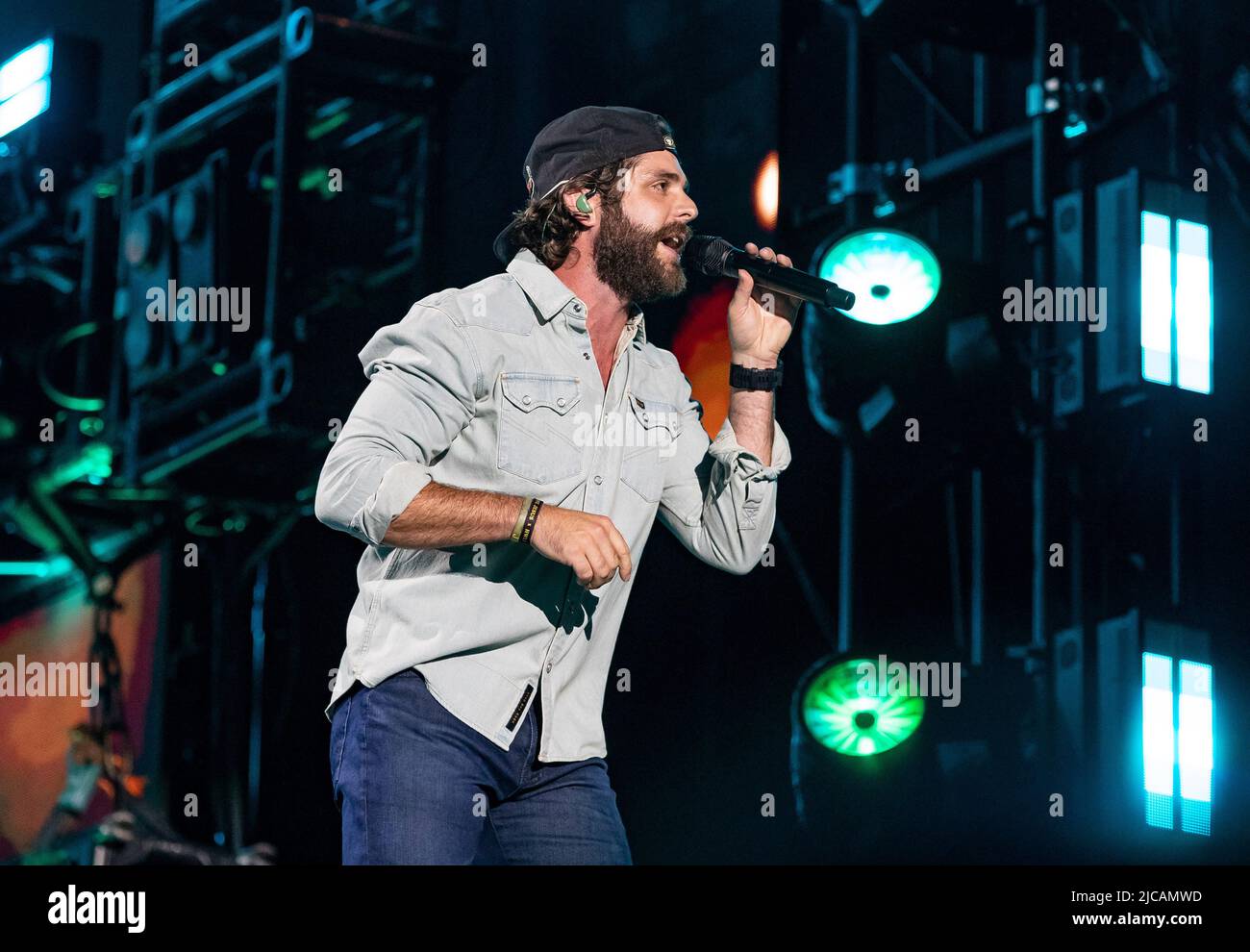 TENNESSEE - JUNE 10: Thomas Rhett performs during day 2 of CMA Fest ...