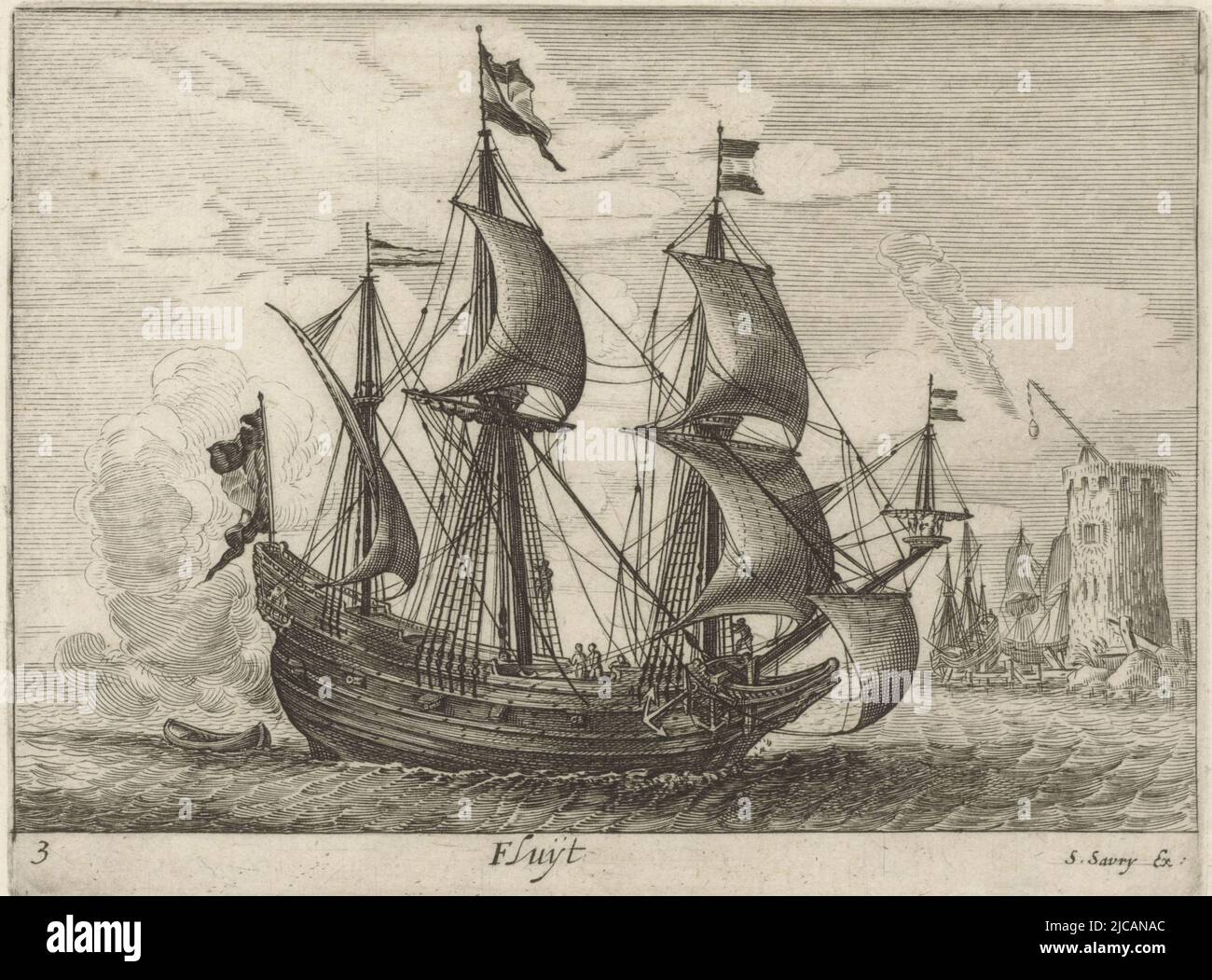 Sailing ships fluyt hi-res stock photography and images - Alamy