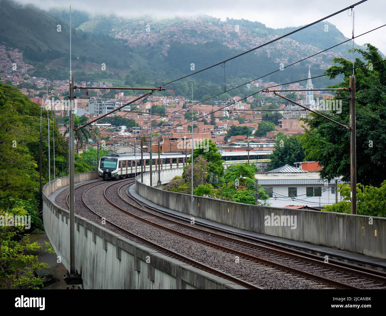 Medellin, Antioquia, Colombia - March 6 2022: Subway That Passes ...