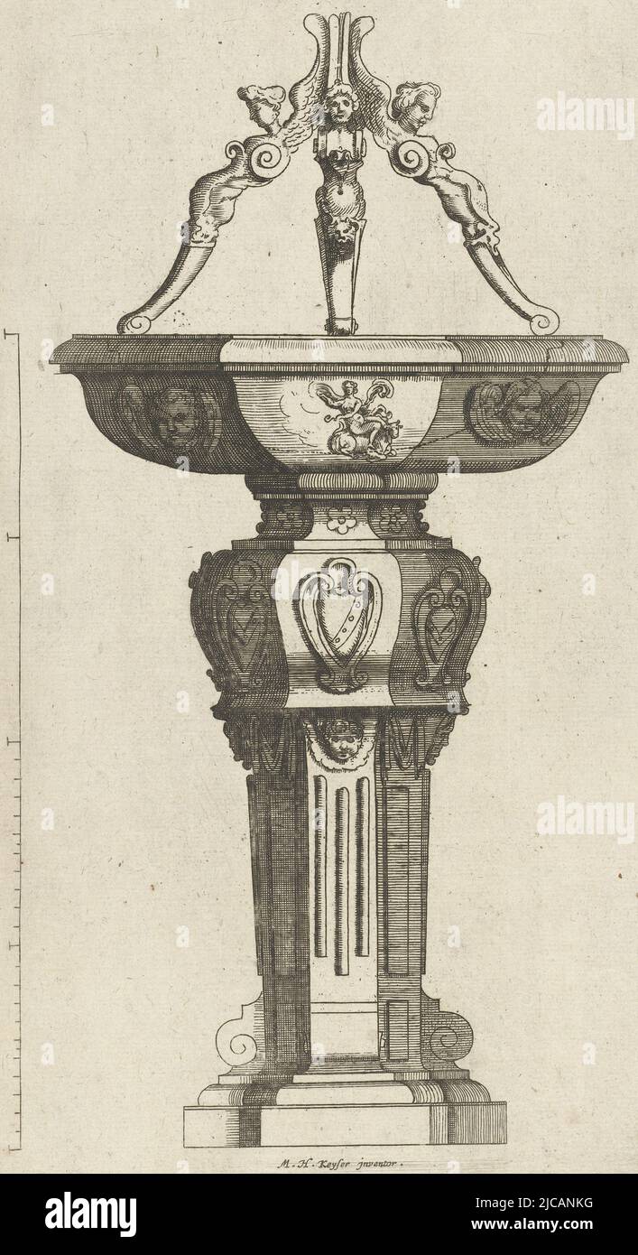 Baptismal font reghel vande vijf ordens der architecture hi-res stock ...