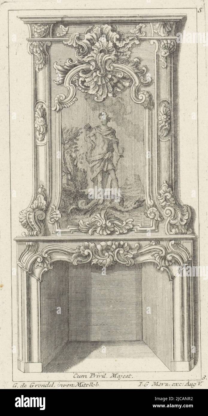 Chimney depicting apollo having defeated python neu inventirte h hi-res ...