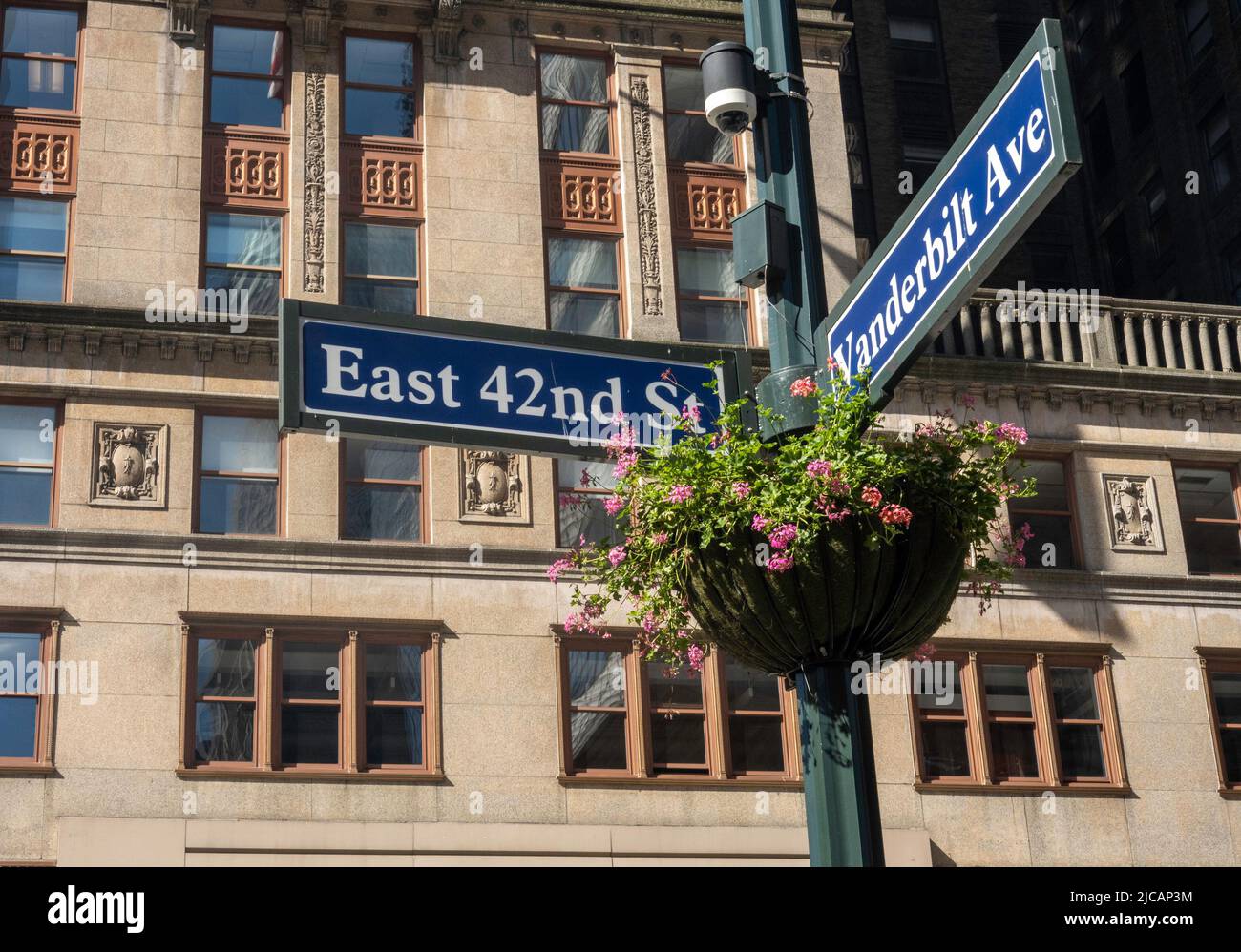 Street Sign at East 42nd Street and Vanderbilt Avenue at Grand Central ...