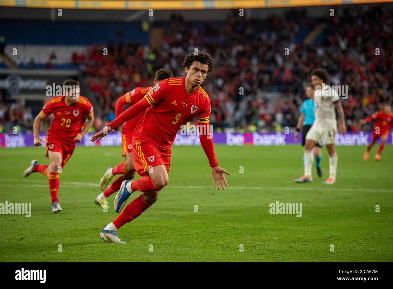 Brennan johnson wales training hi-res stock photography and images - Alamy