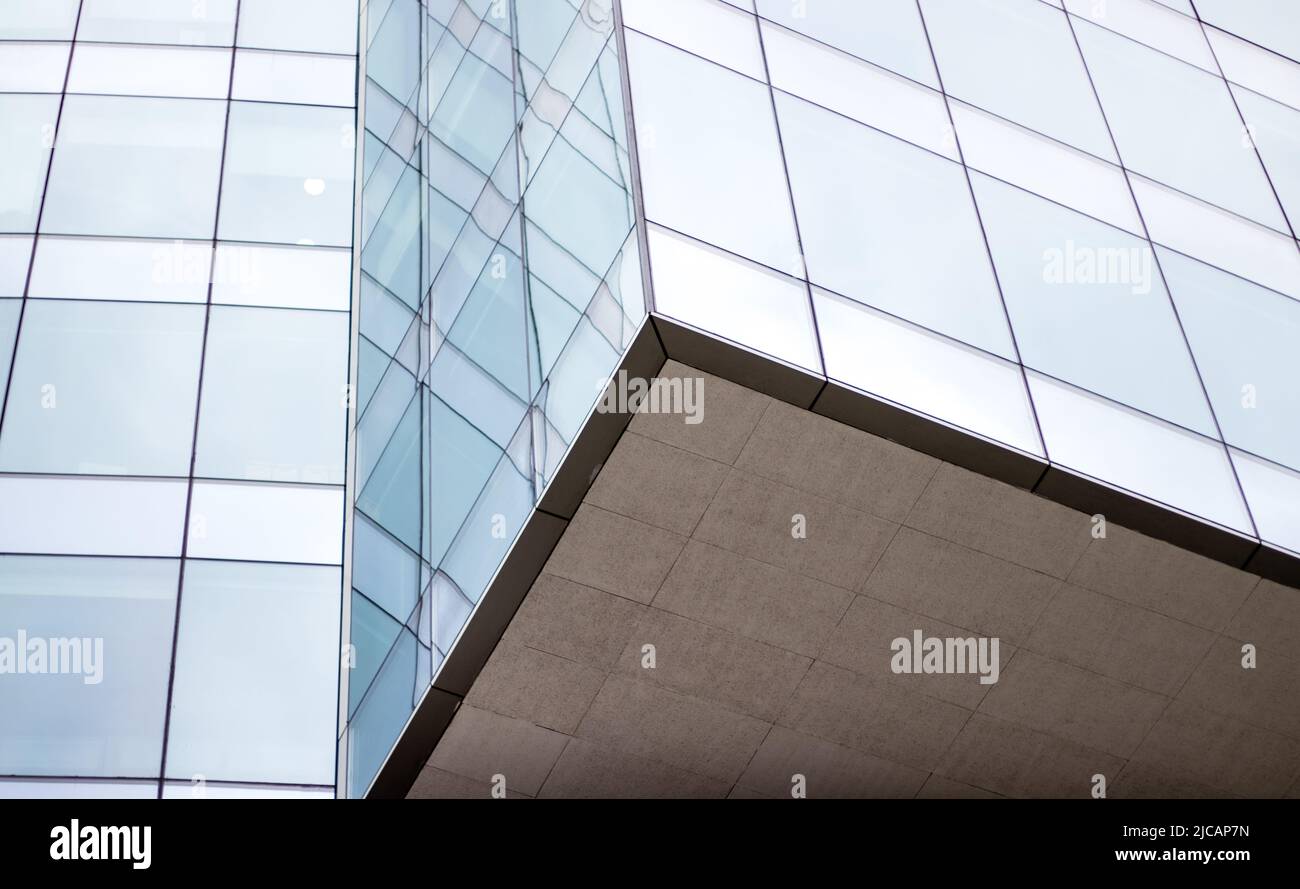 Glass facade of Titanium tower, Santiago, Chile Stock Photo - Alamy