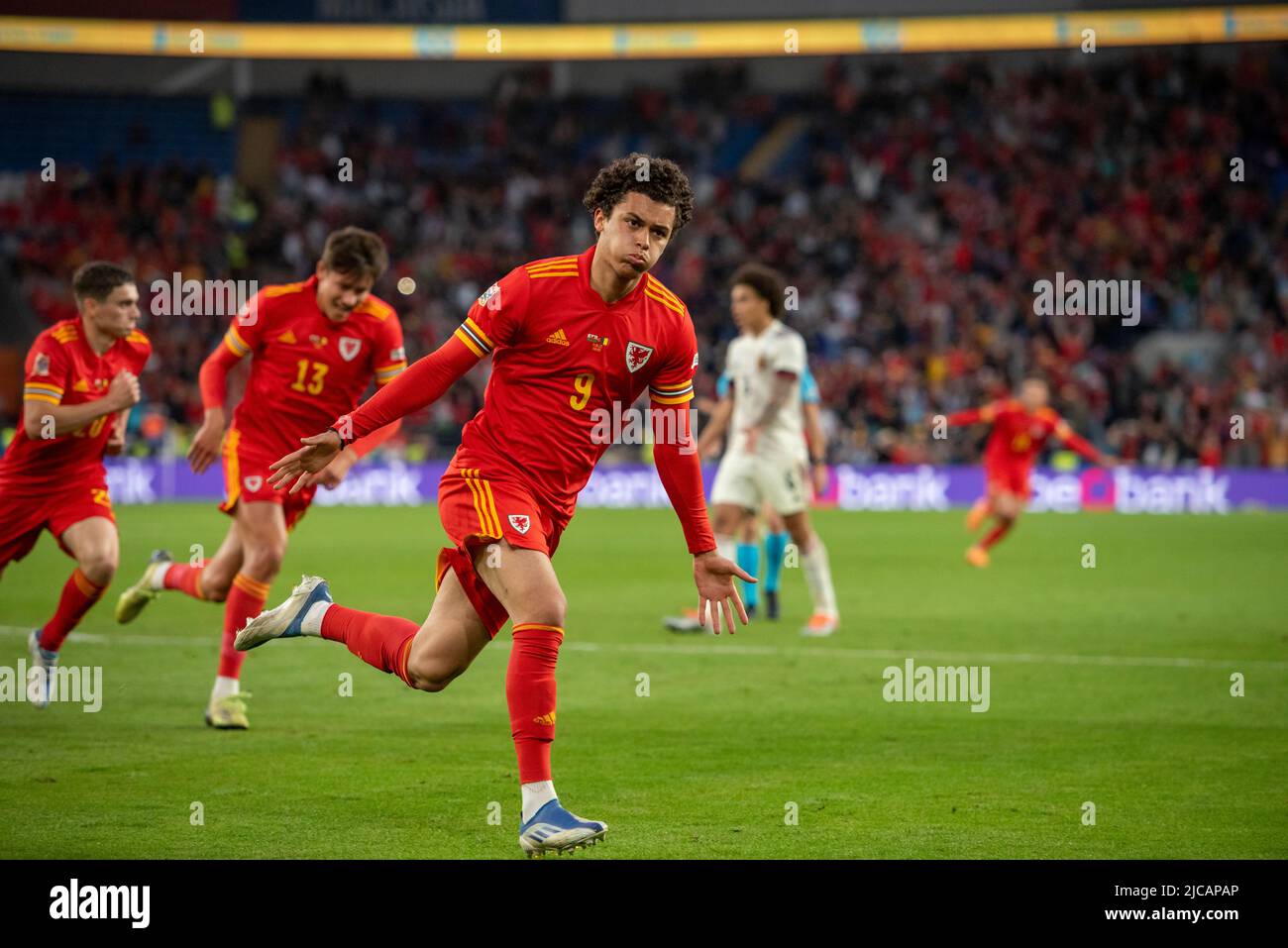 Brennan johnson wales training hi-res stock photography and images - Alamy