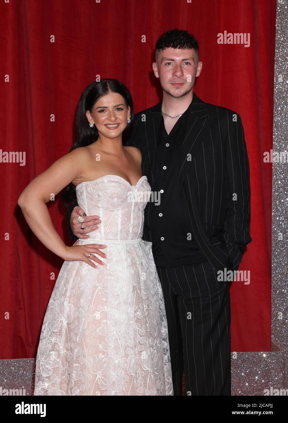 Rebecca Ryan and Jack James Ryan arriving for the British Soap Awards ...