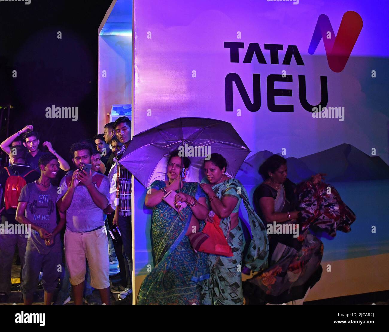 Mumbai, Maharashtra, India. 11th June, 2022. People seen next to the ...