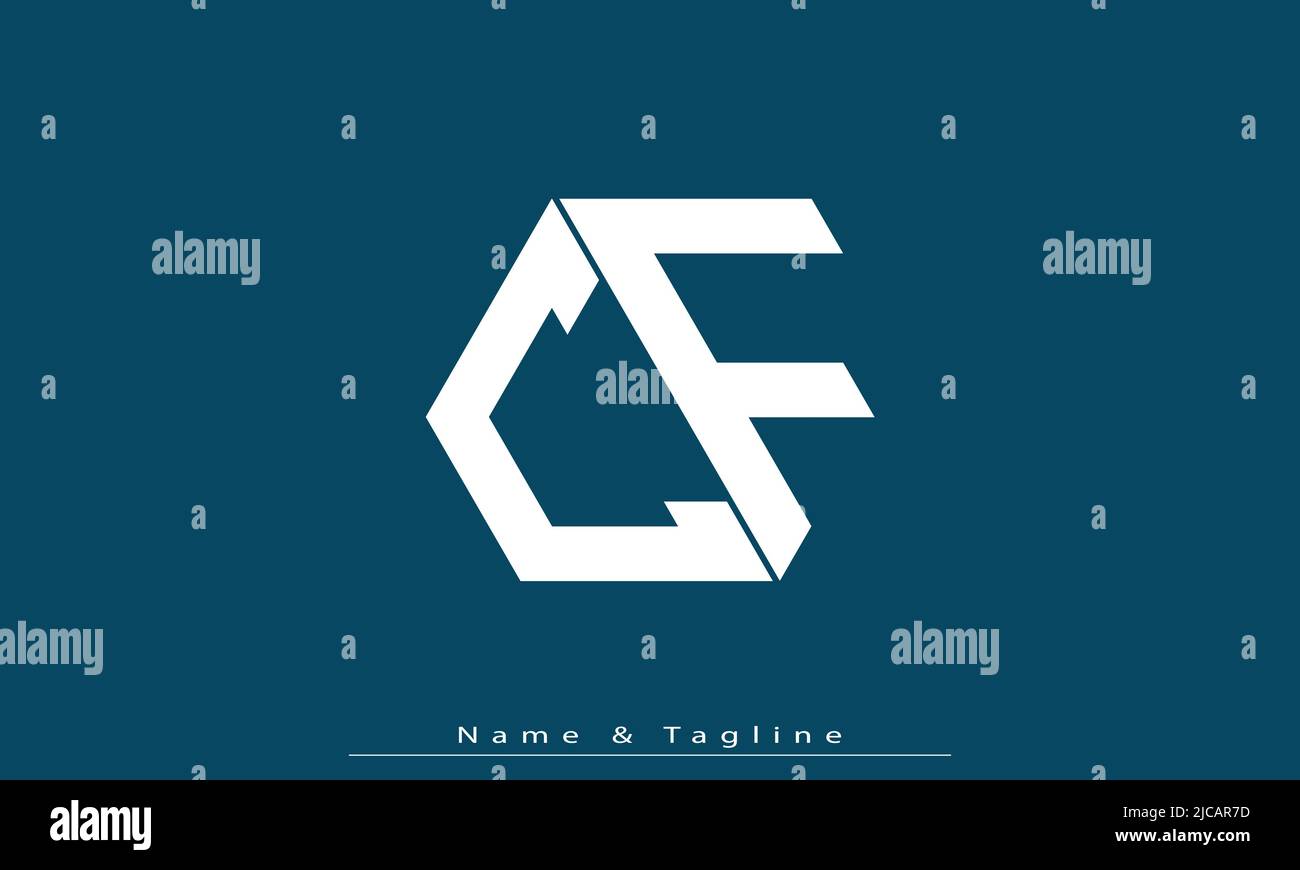 Alphabet letters Initials Monogram logo CF , FC Stock Vector Image ...