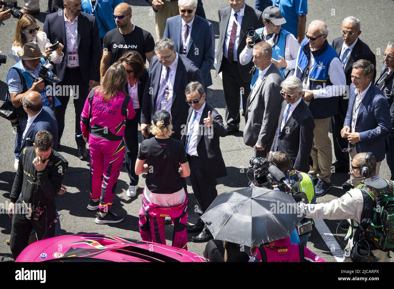 MAYER Deborah with TotalEnergies CEO Pouyanne Patrick, Michelin CEO ...