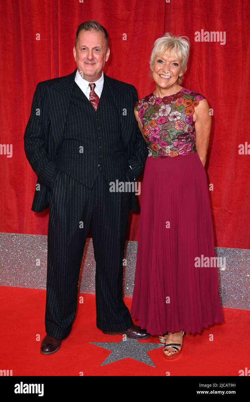 London, UK. 11 June 2022. Ross Boatman and Gillian Wright arriving at ...