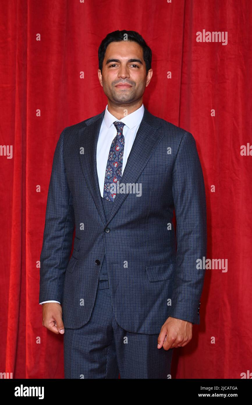 London, UK. 11 June 2022. Charlie De Melo arriving at the British Soap ...