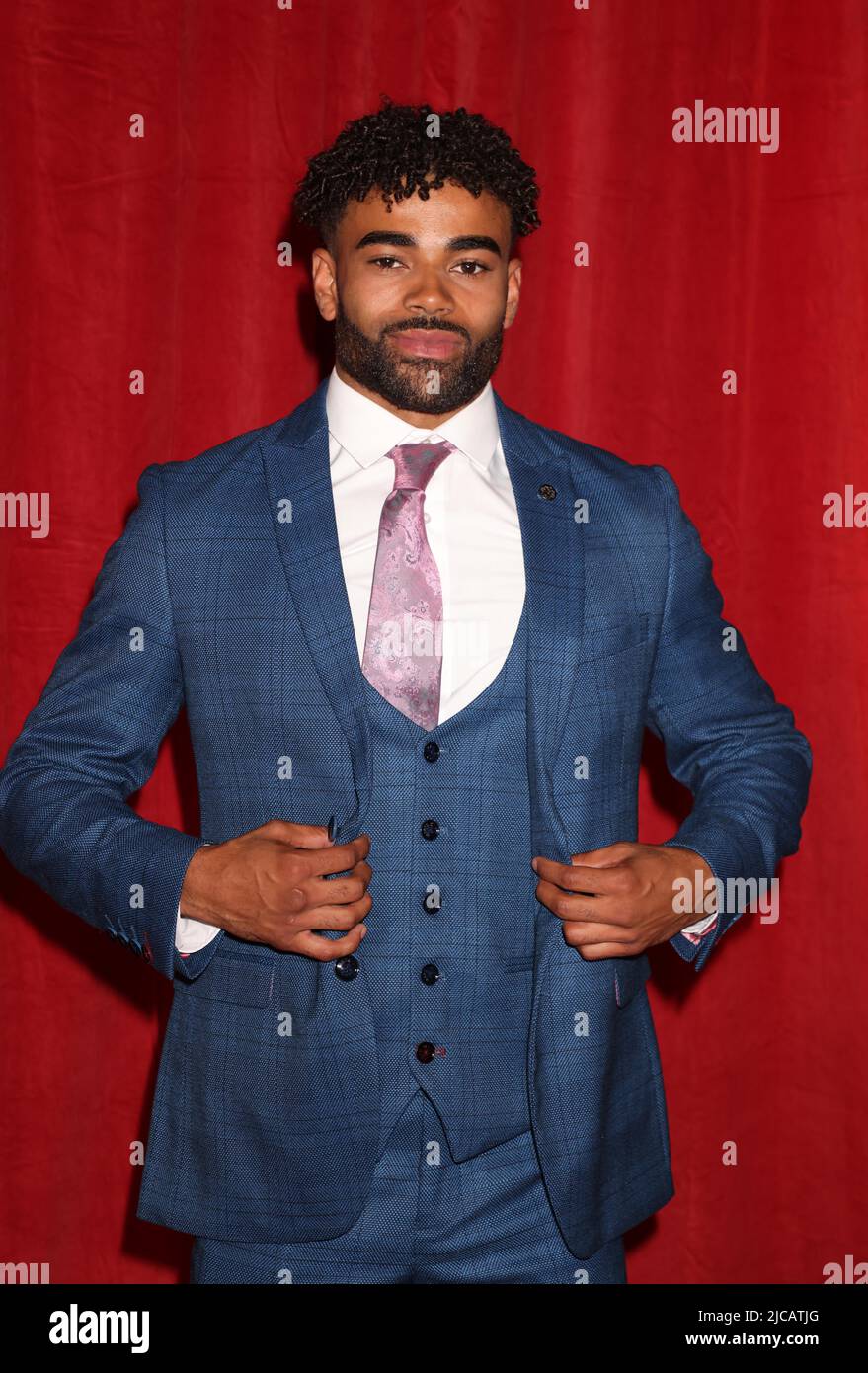 Malique Thompson-Dwyer arriving for the British Soap Awards 2022 at the ...