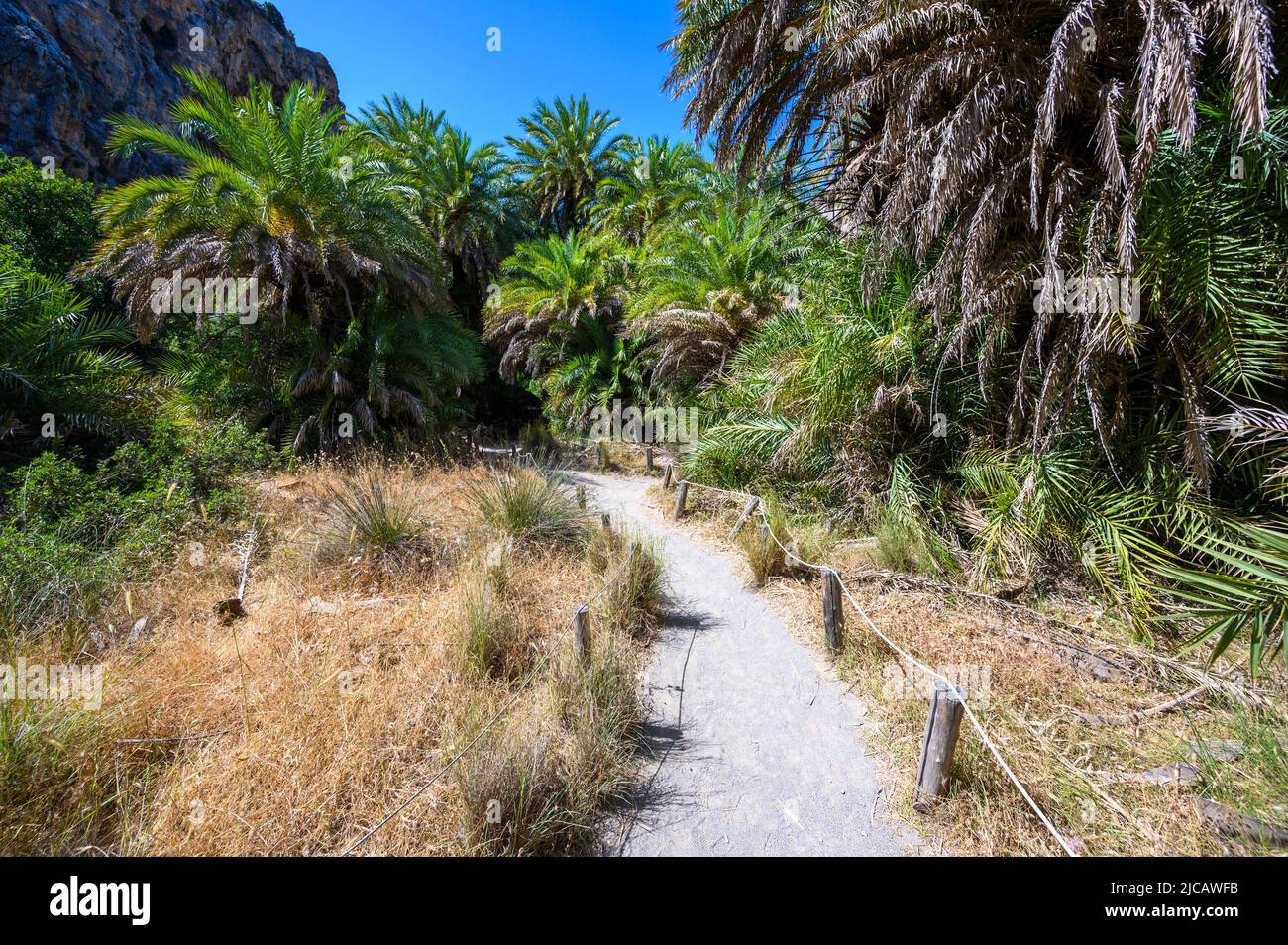 Preveli Beach - famous for the beautiful river with azure clear water ...