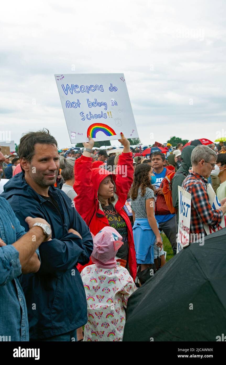 Washington DC, USA. 11th Jun, 2022. Demonstrators participate in the ...