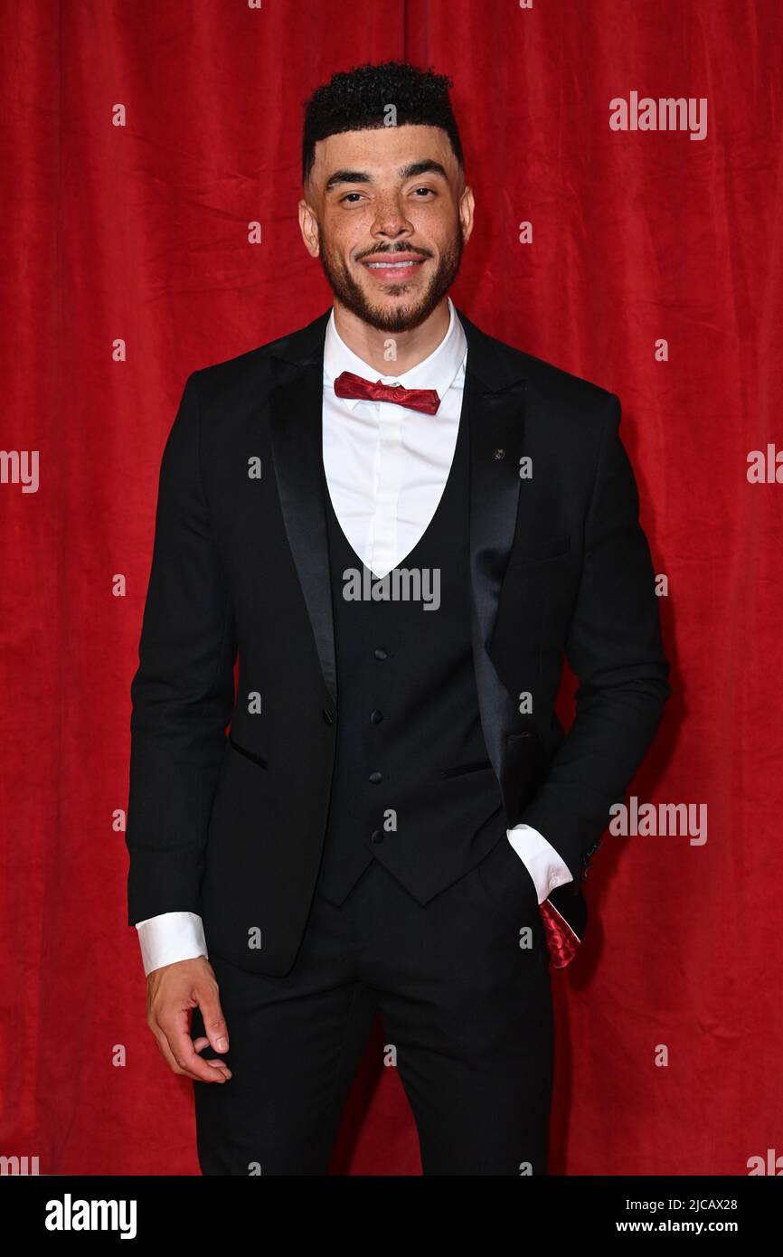 London, UK. 11 June 2022. Jurell Carter arriving at the British Soap ...