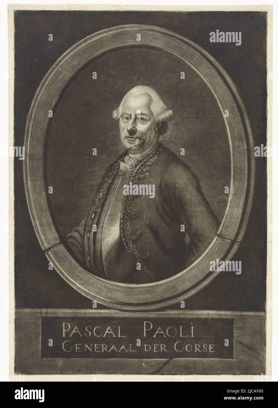 Pascal Paoli, general and leader of the Corsicans, Portrait of Pascal ...