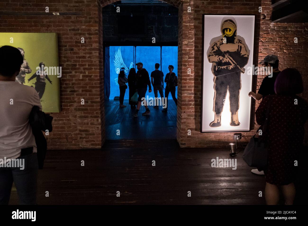 Seattle, USA. 11th Jun, 2022. BanksyLand Unauthorized and Unmasked. The ...