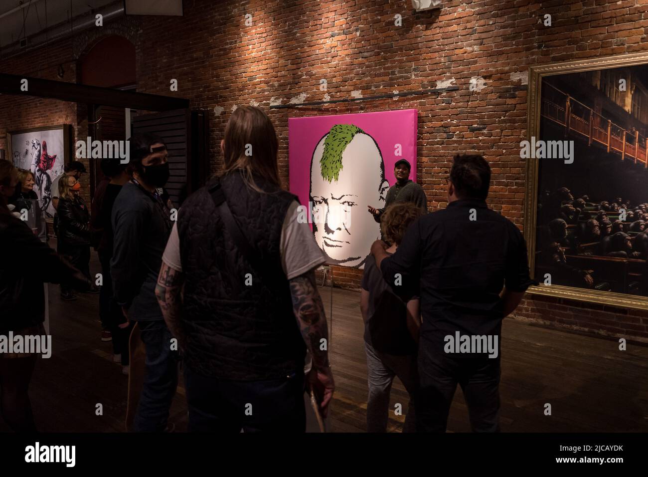 Seattle, USA. 11th Jun, 2022. BanksyLand Unauthorized and Unmasked. The ...