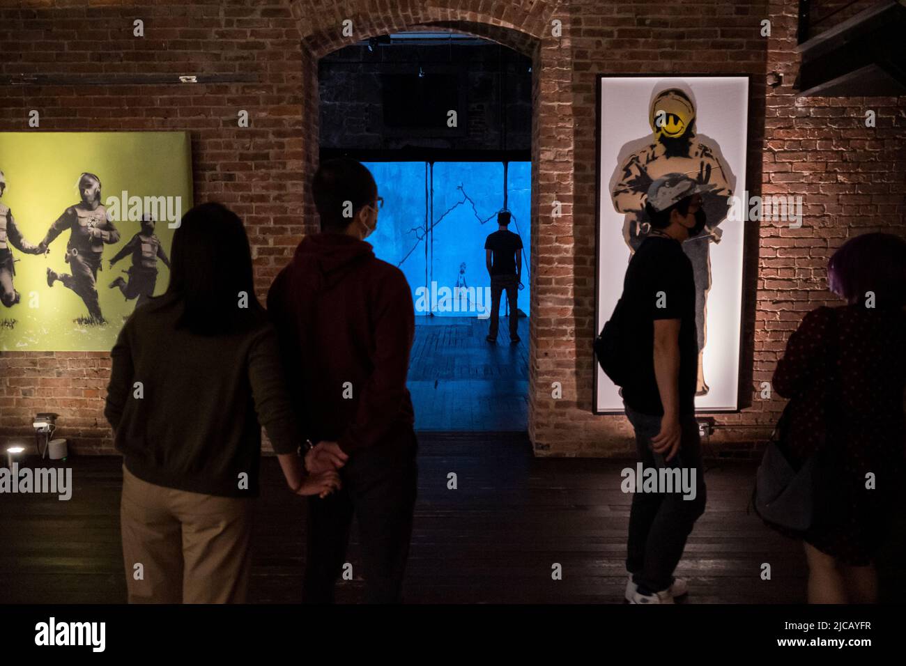 Seattle, USA. 11th Jun, 2022. BanksyLand Unauthorized and Unmasked. The ...