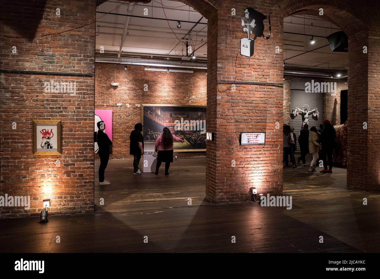 Seattle, USA. 11th Jun, 2022. BanksyLand Unauthorized and Unmasked. The ...