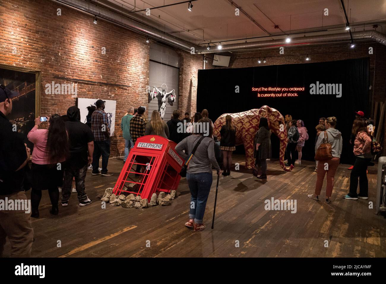 Seattle, USA. 11th Jun, 2022. BanksyLand Unauthorized and Unmasked. The ...