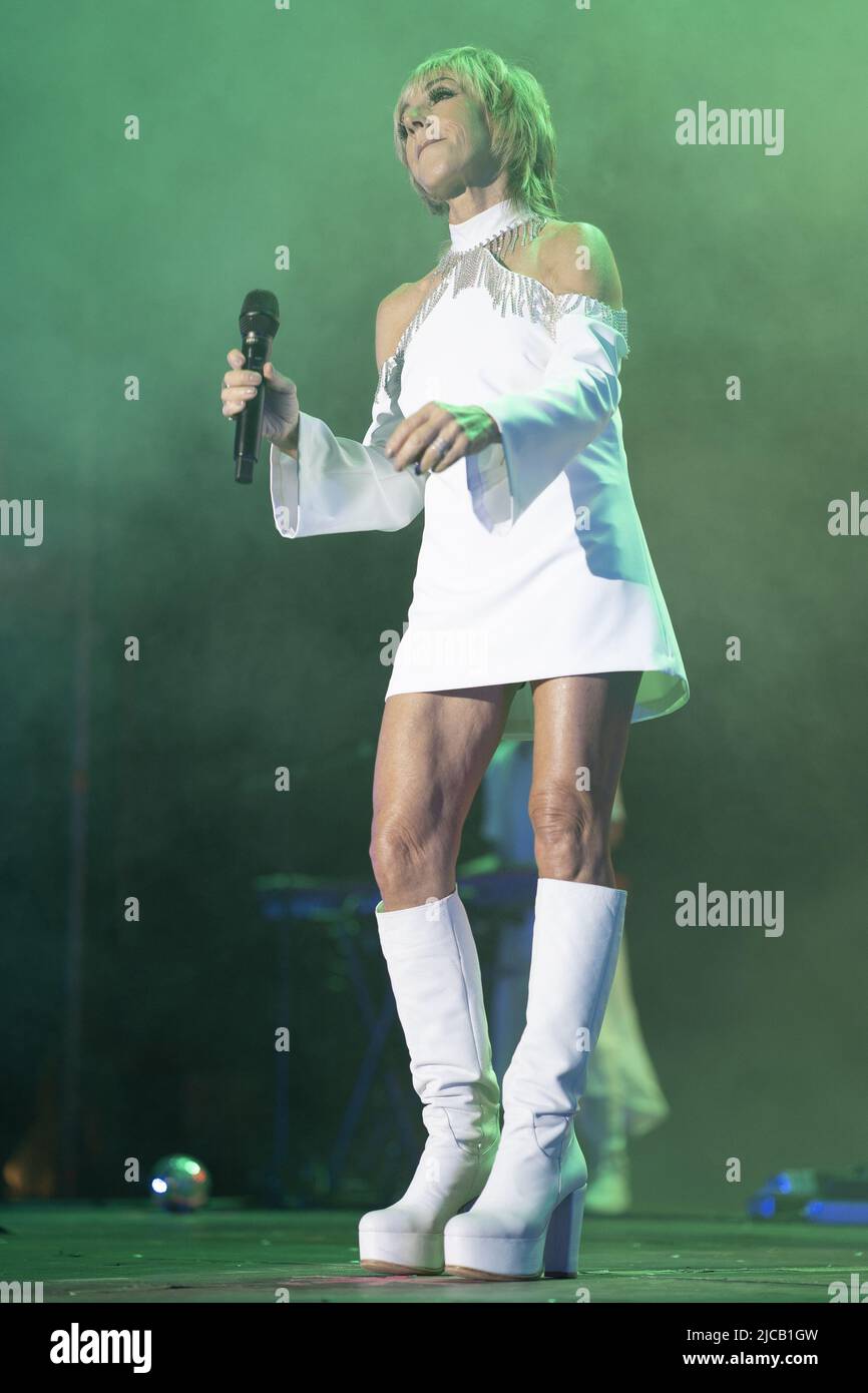 Spanish singer Ana Torroja performing at Noches Del Botanico 2021 ...