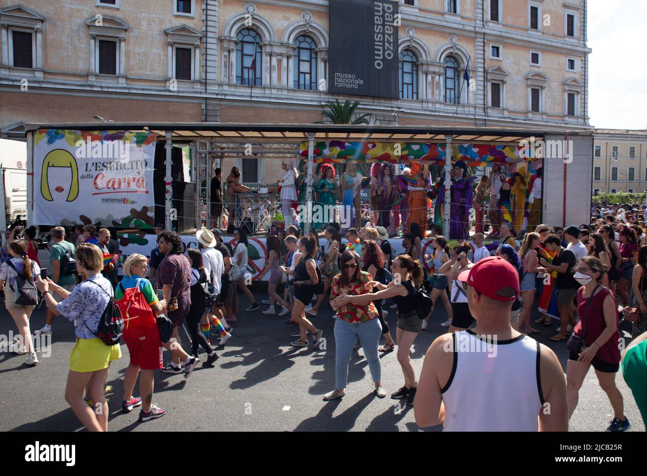 Rome, Italy. 11th June, 2022. A moment of the Roma Pride 2022 the ...
