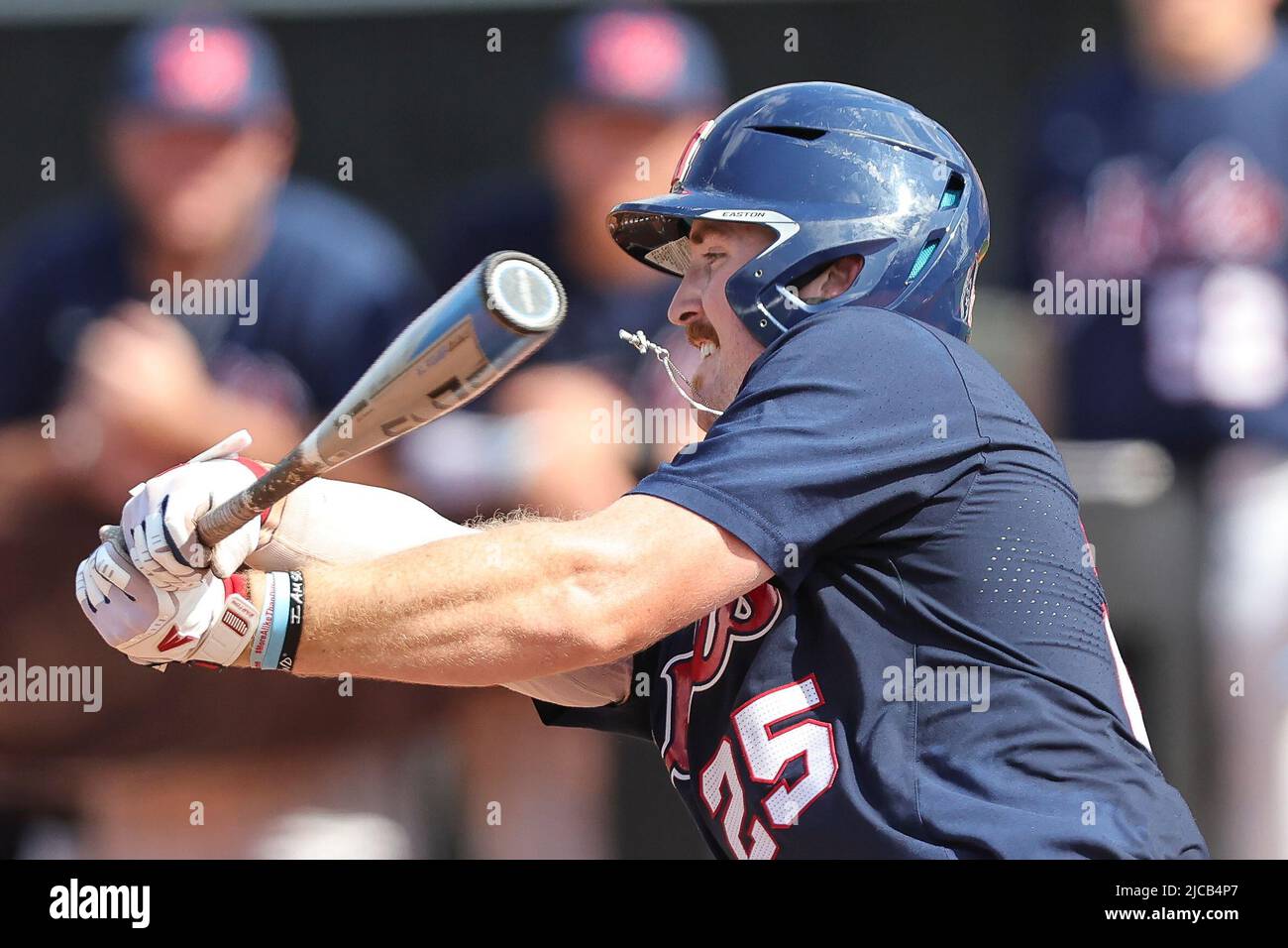 Jun 11, 2022: Ole Miss infielder Tim Elko (25) went two for five at bat ...