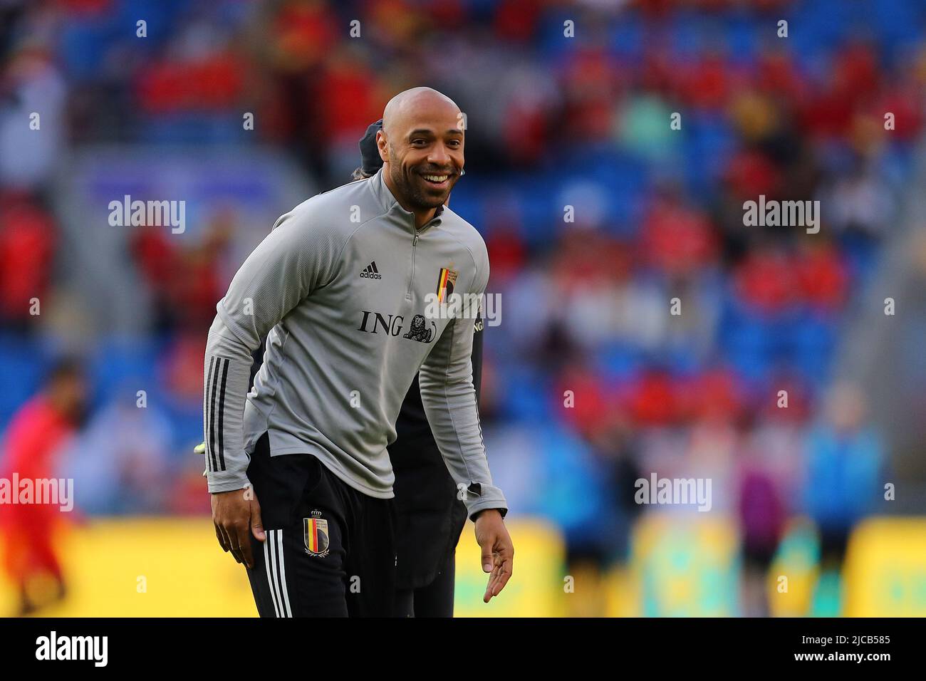 Cardiff, UK. 11th June, 2022. Thierry Henry, the assistant coach of ...