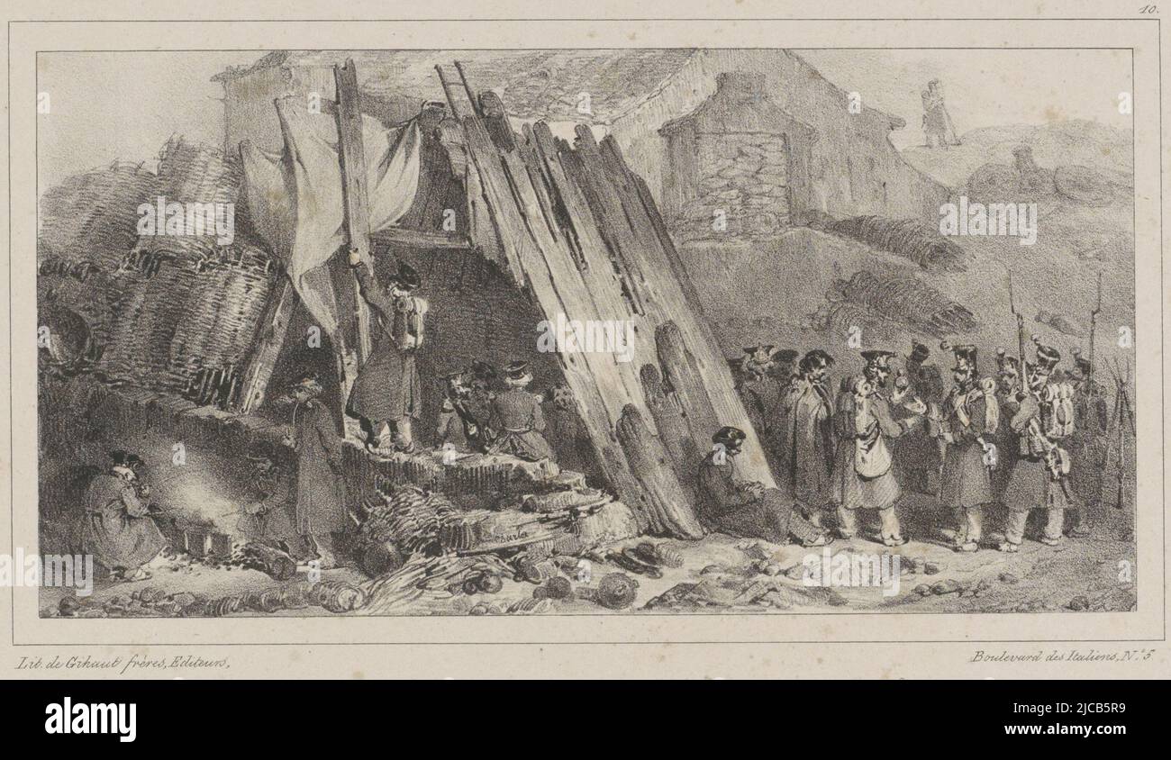 A French position inside the Citadel of Antwerp, November-December 1832 ...