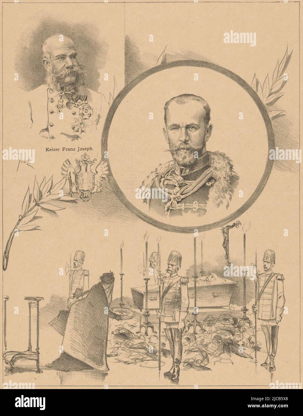 Portrait of Rudolf Franz Charles Joseph, Archduke of Austria, Crown ...