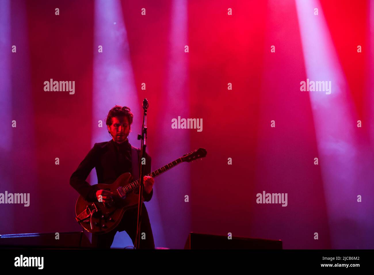 Daniel Kessler from the american rock band, Interpol, performs at the ...