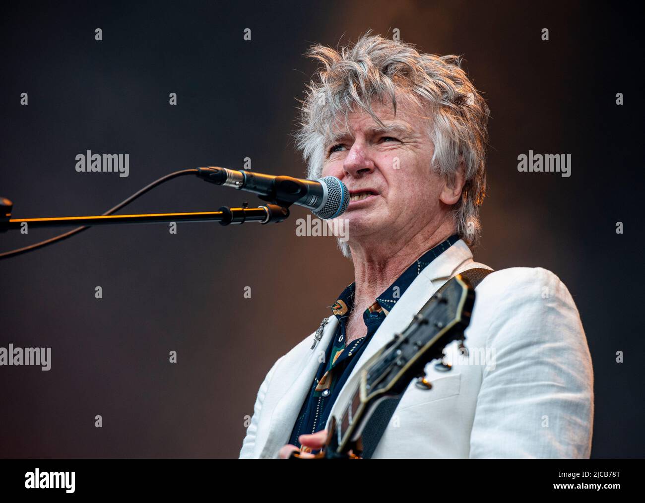 Scarborough, UK. 11th June, 2022. Crowded House vocalist and guitarist ...