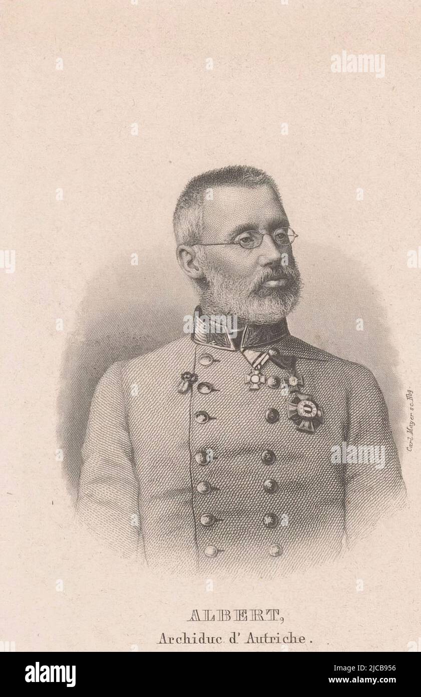 Portrait of Albrecht, Archduke of Austria and Duke of Teschen, print ...