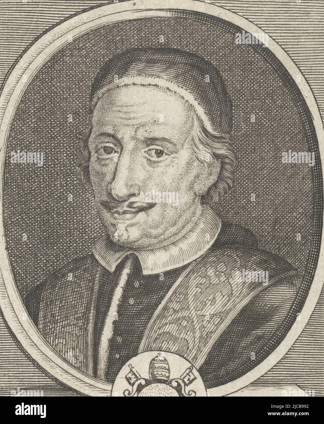 Portrait in an oval frame of Pope Innocent XII, Antonio Pignatelli Bust ...