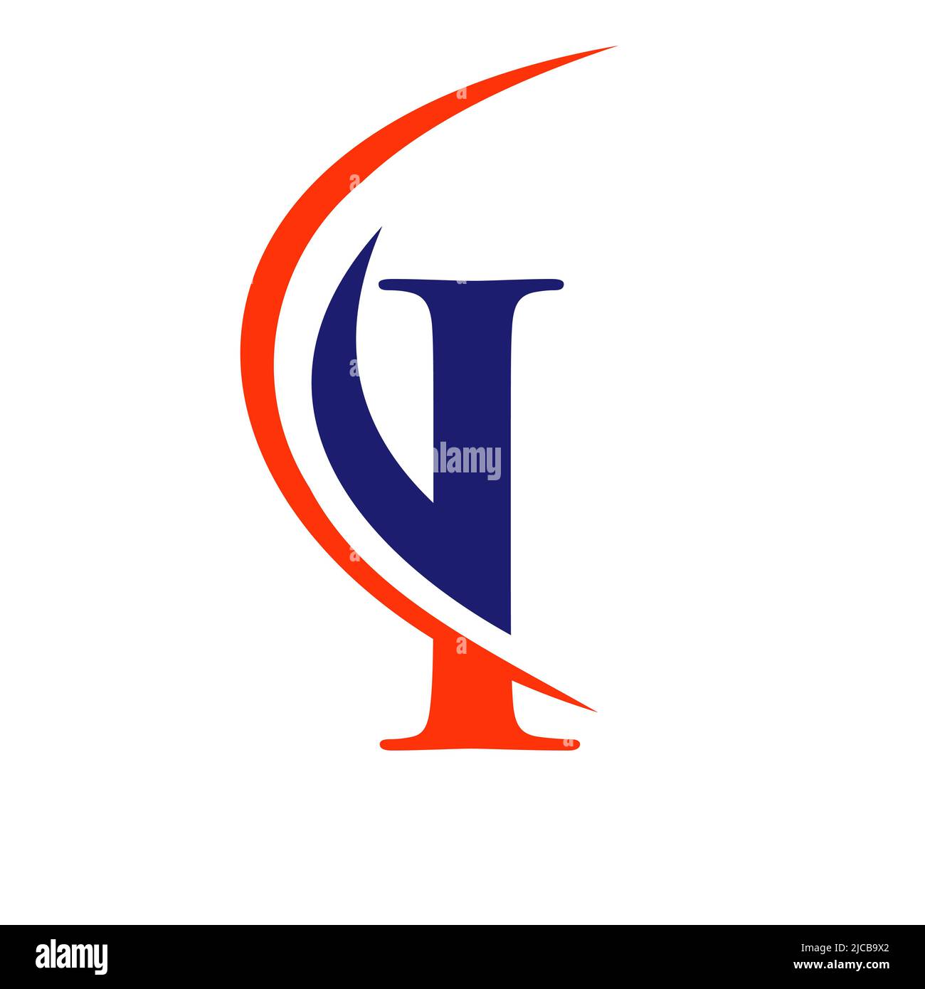 Modern Letter I Logo Template. I Letter Logo Design with Swoosh Icon ...