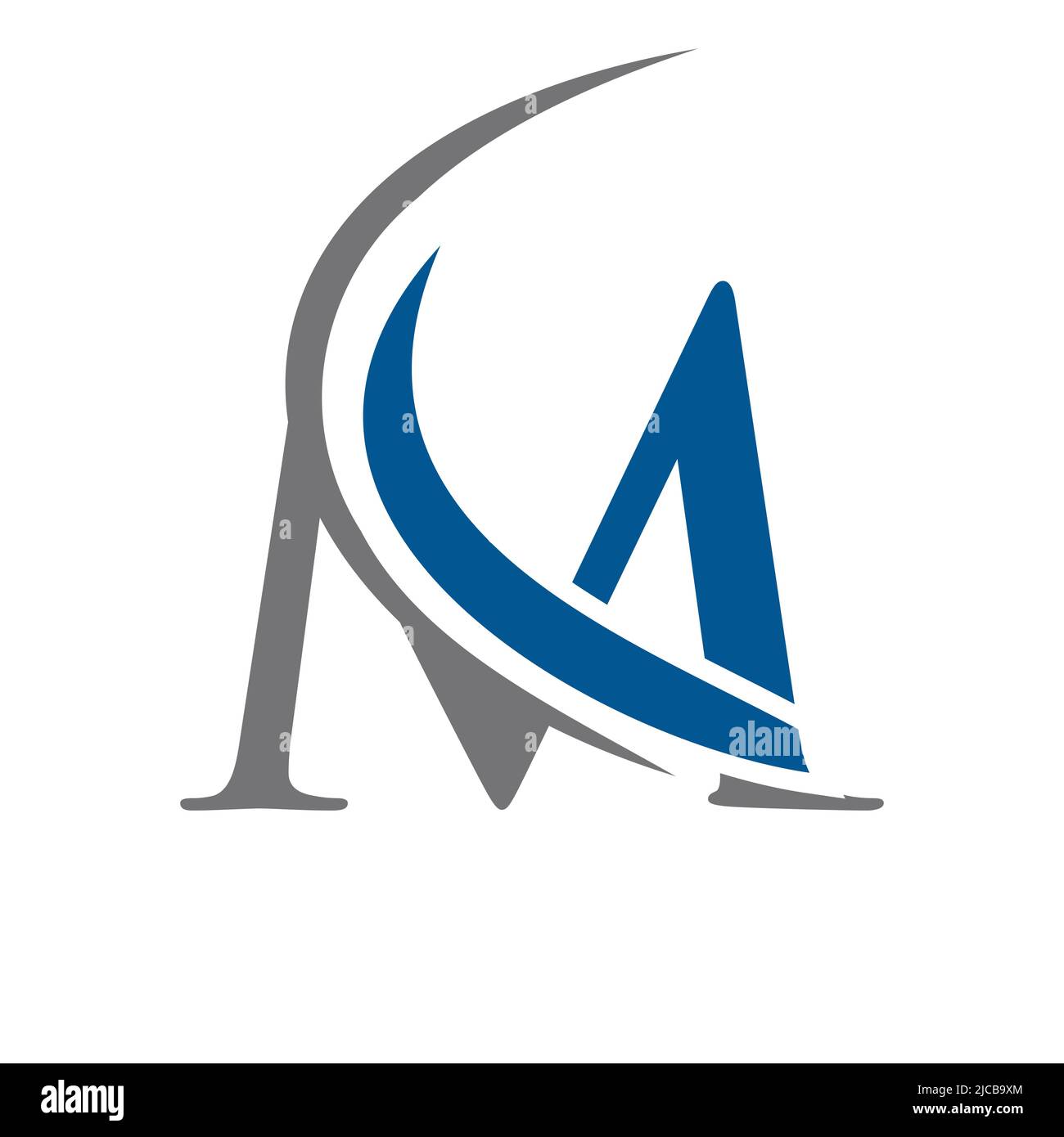 Modern Letter M Logo Template. M Letter Logo Design with Swoosh Icon ...