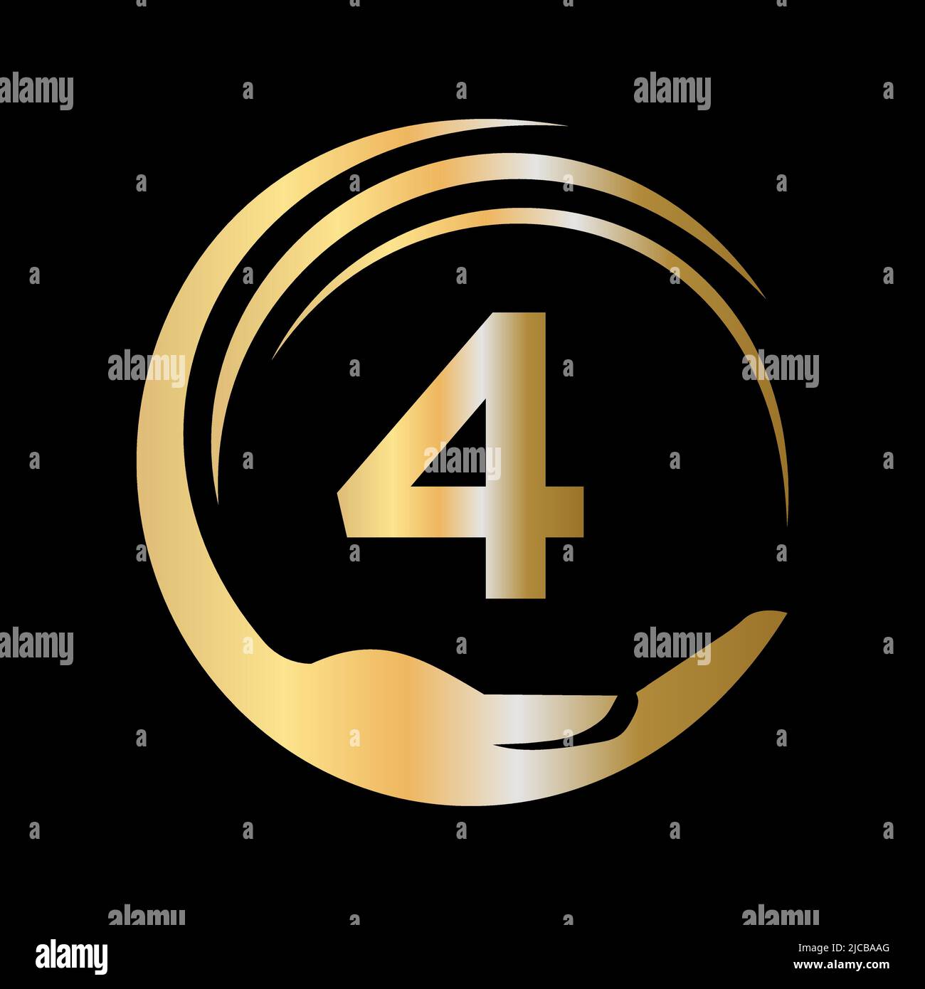 Hand Care Logo Template On Letter 4. Initial Unity Charity Foundation ...