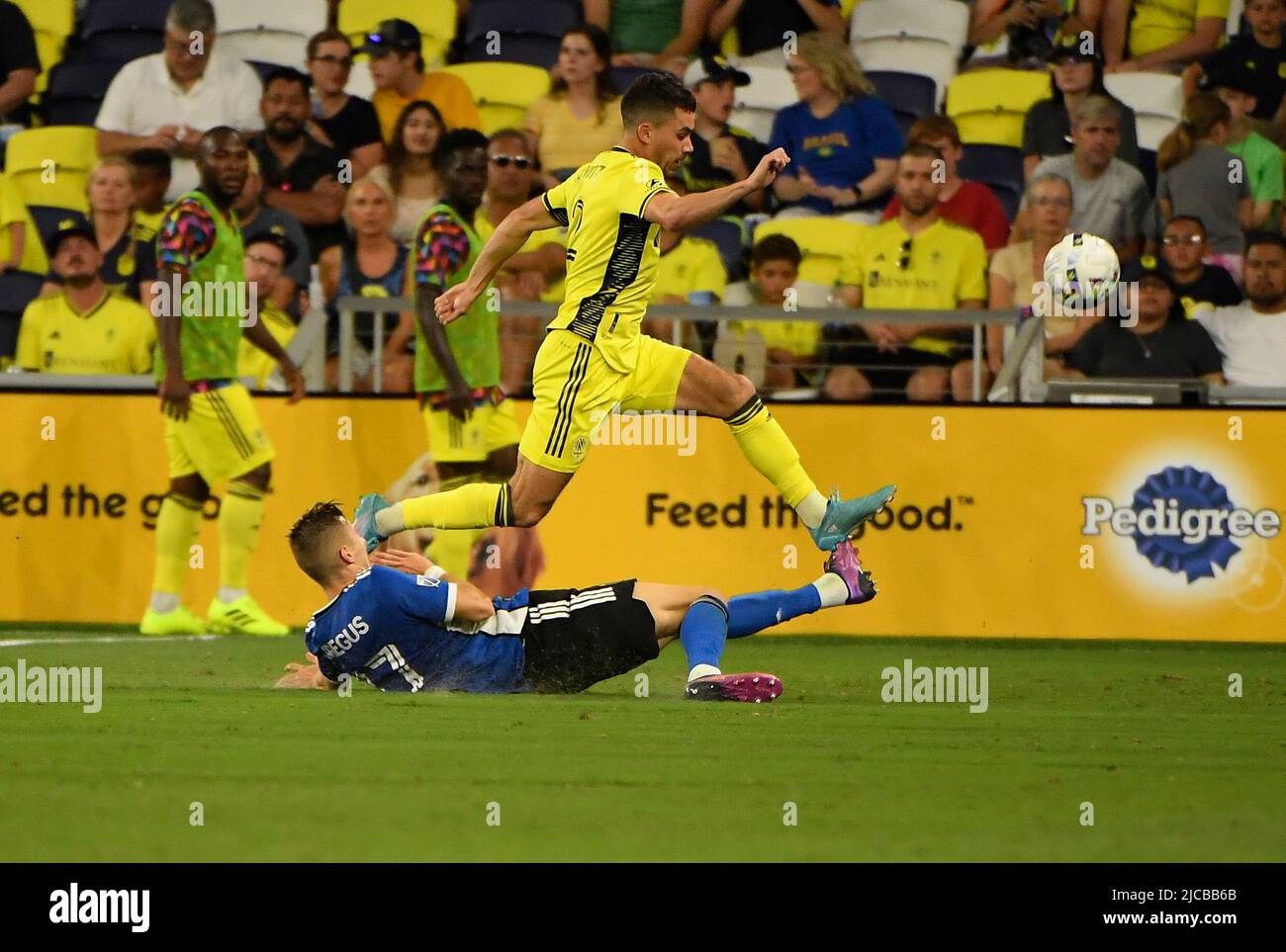 June 11, 2022: San Jose Earthquakes midfielder JÃ¡n Gregus (17) tackles ...