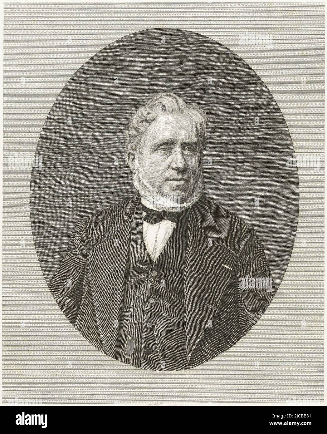 Portrait in oval frame of Johannes Petrus Hasebroek, poet and prose ...