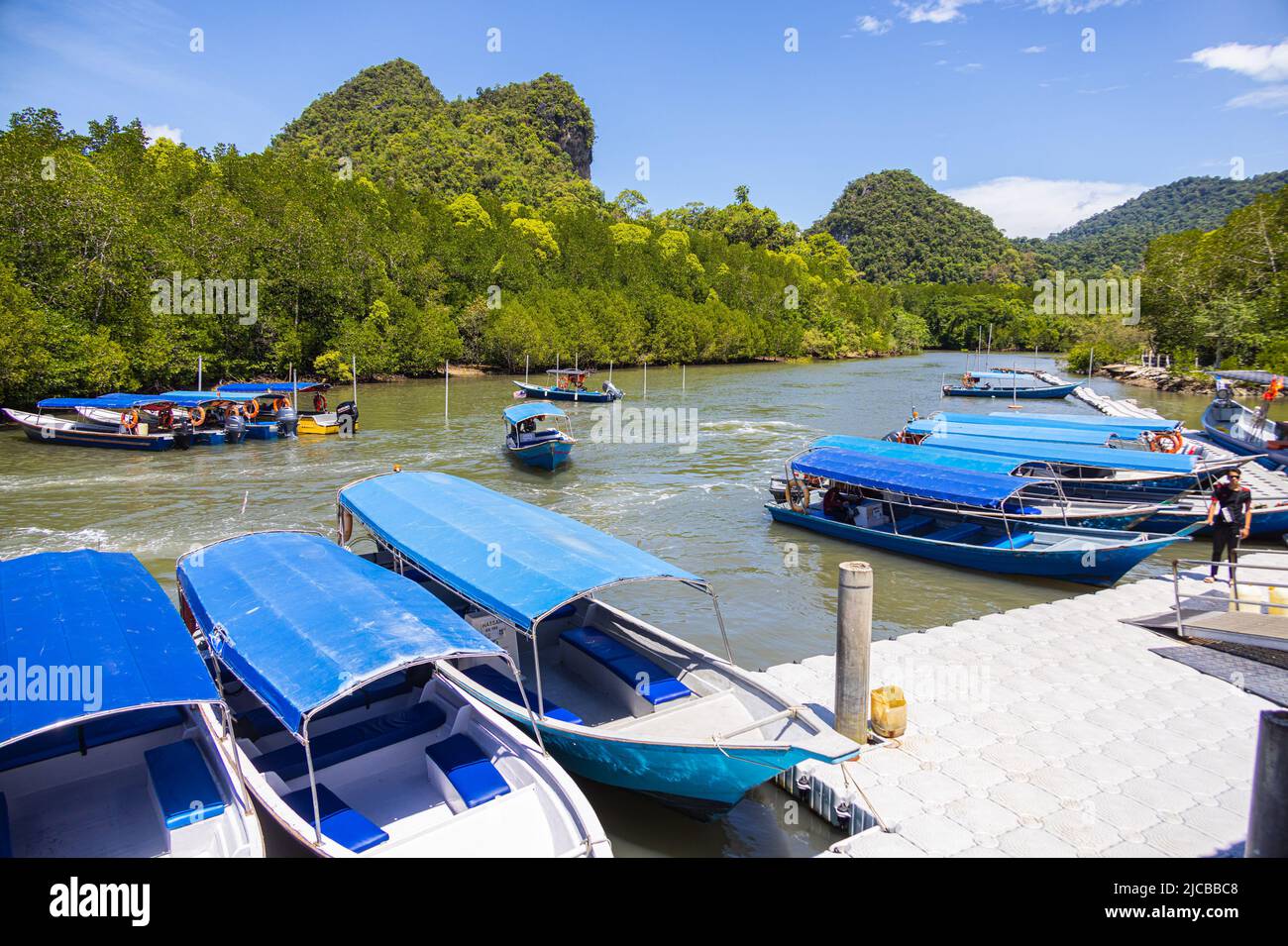 Langkawi, Malaysia - June 6, 2022: At the Kilim Geoforest Park Jetty ...