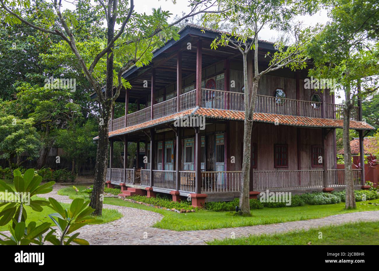 Langkawi, Malaysia - June 7, 2022: Traditional Malay wooden house ...