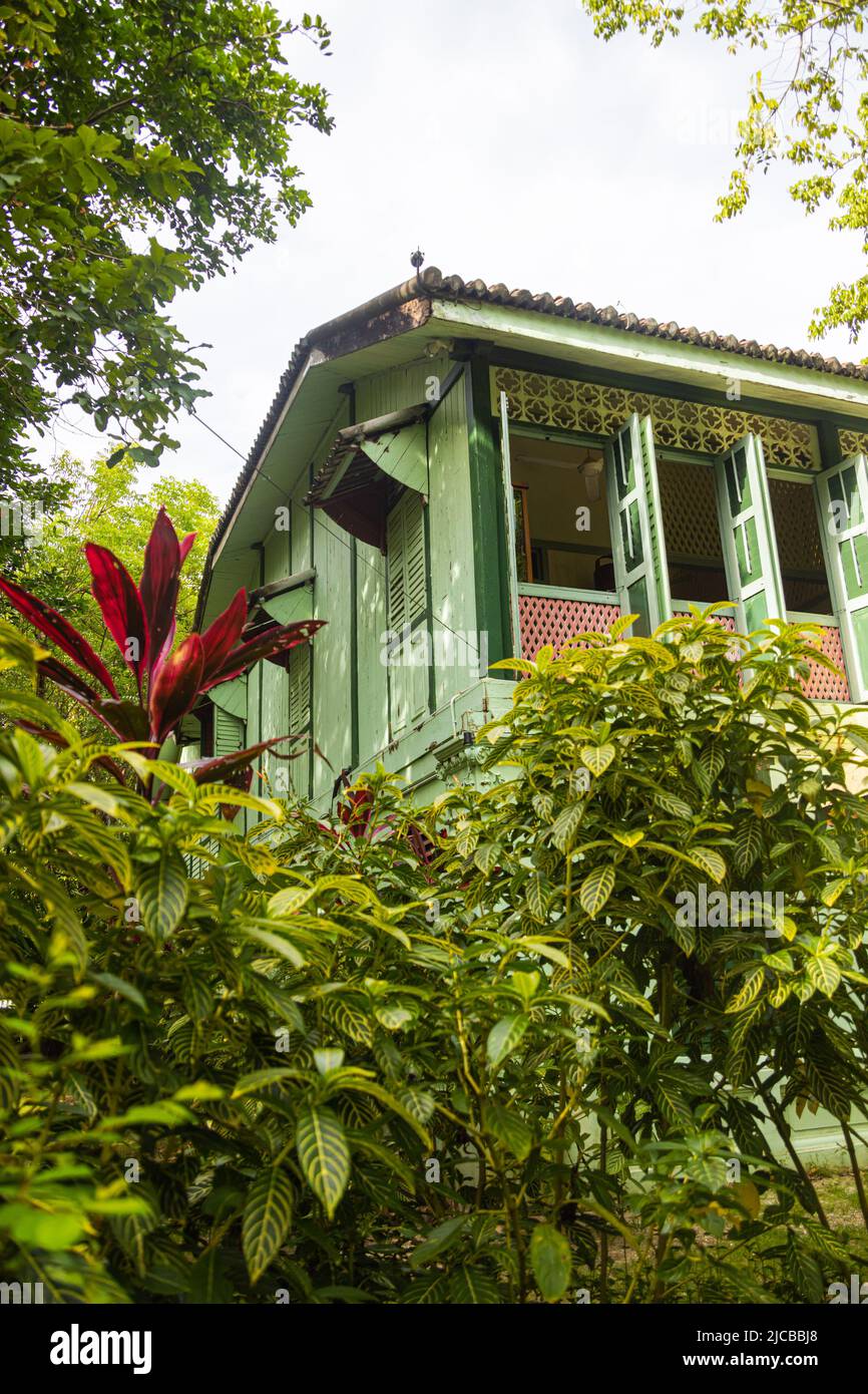 Langkawi, Malaysia - June 7, 2022: Traditional Malay wooden house ...