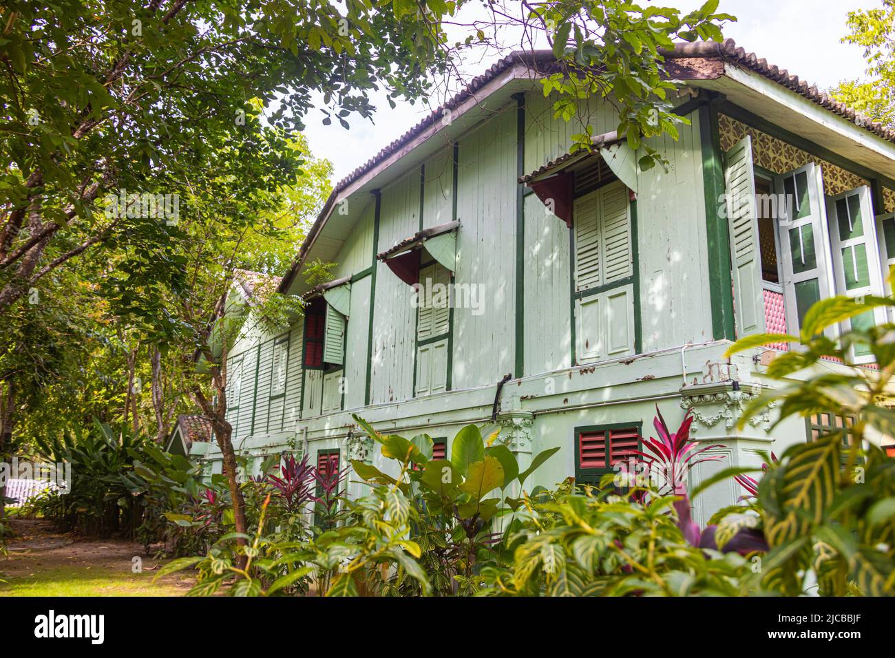 Langkawi, Malaysia - June 7, 2022: Traditional Malay wooden house ...