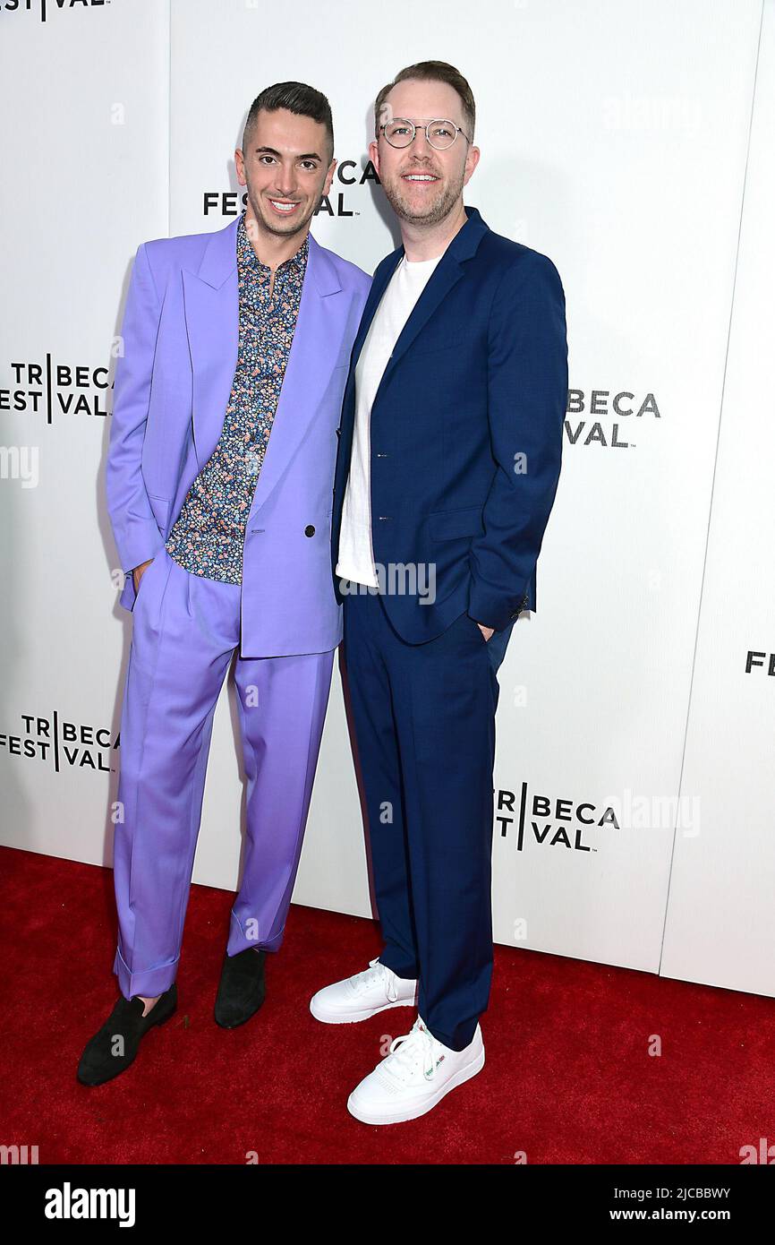 Jason Arnold and husband Hunter Arnold attend the World Premiere of "88 ...