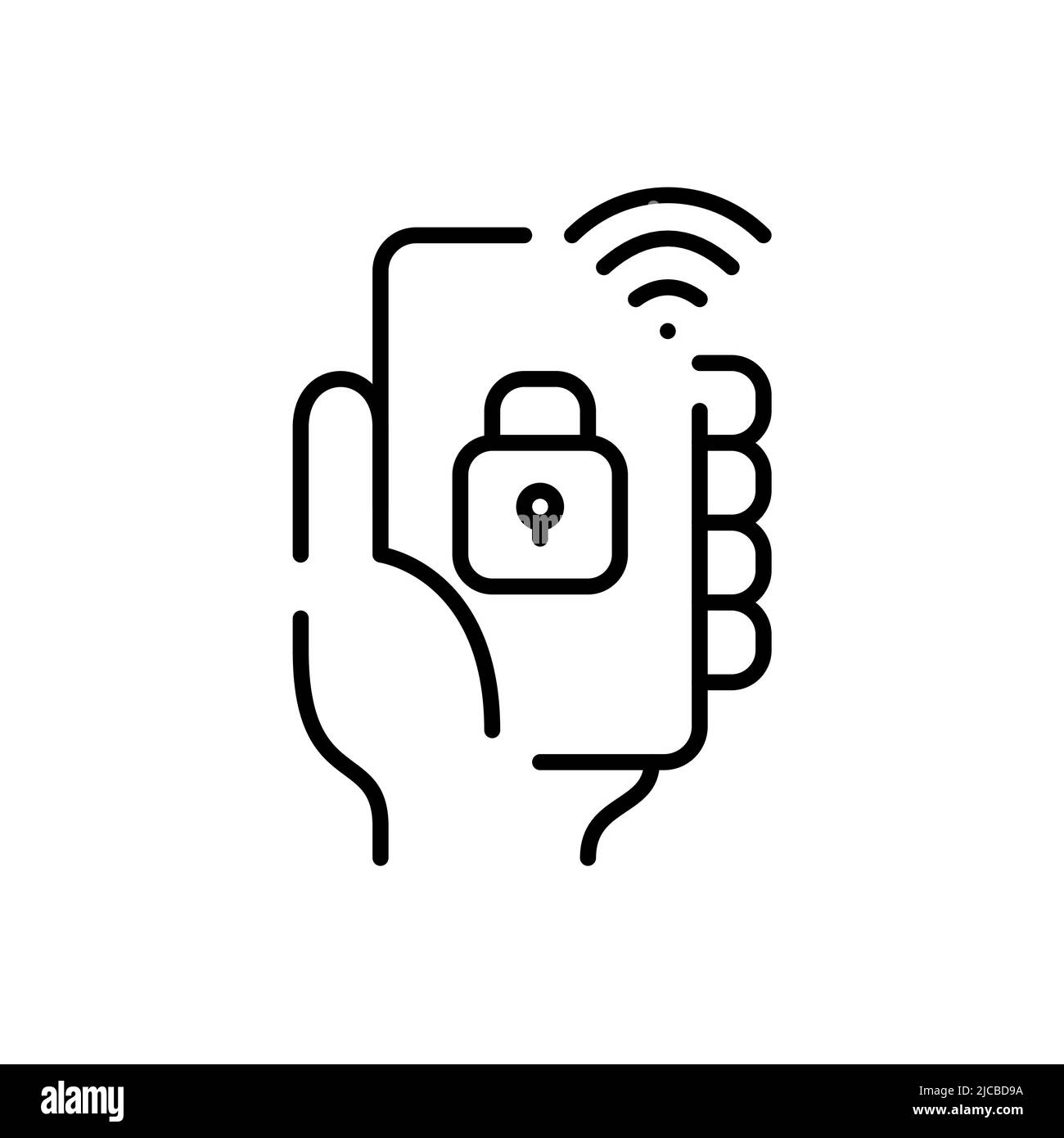 Smart home security and remote lock control using smartphone app. Pixel ...