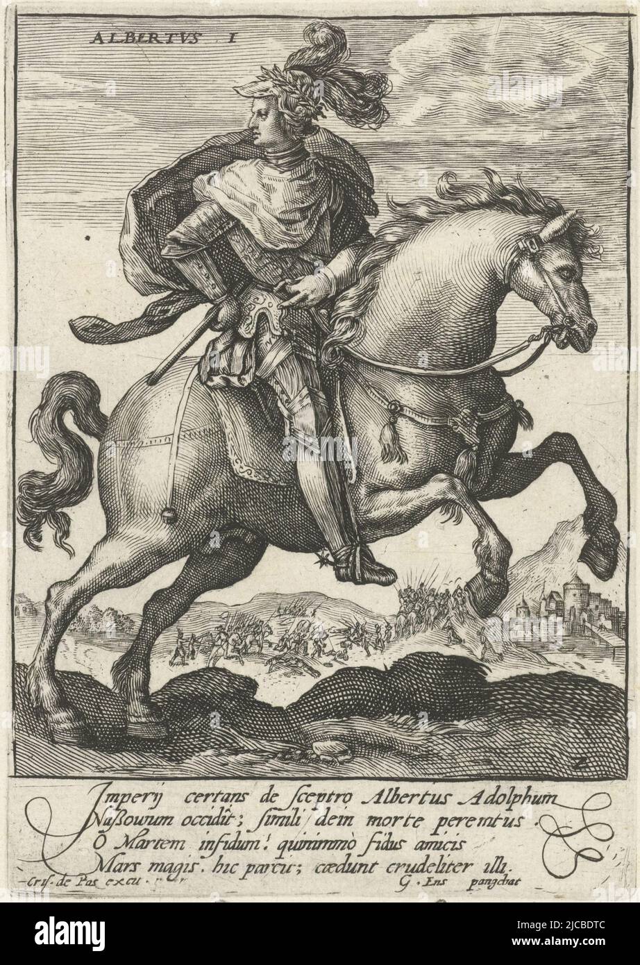 Albrecht I of Habsburg, Roman-German king, on horseback In the ...