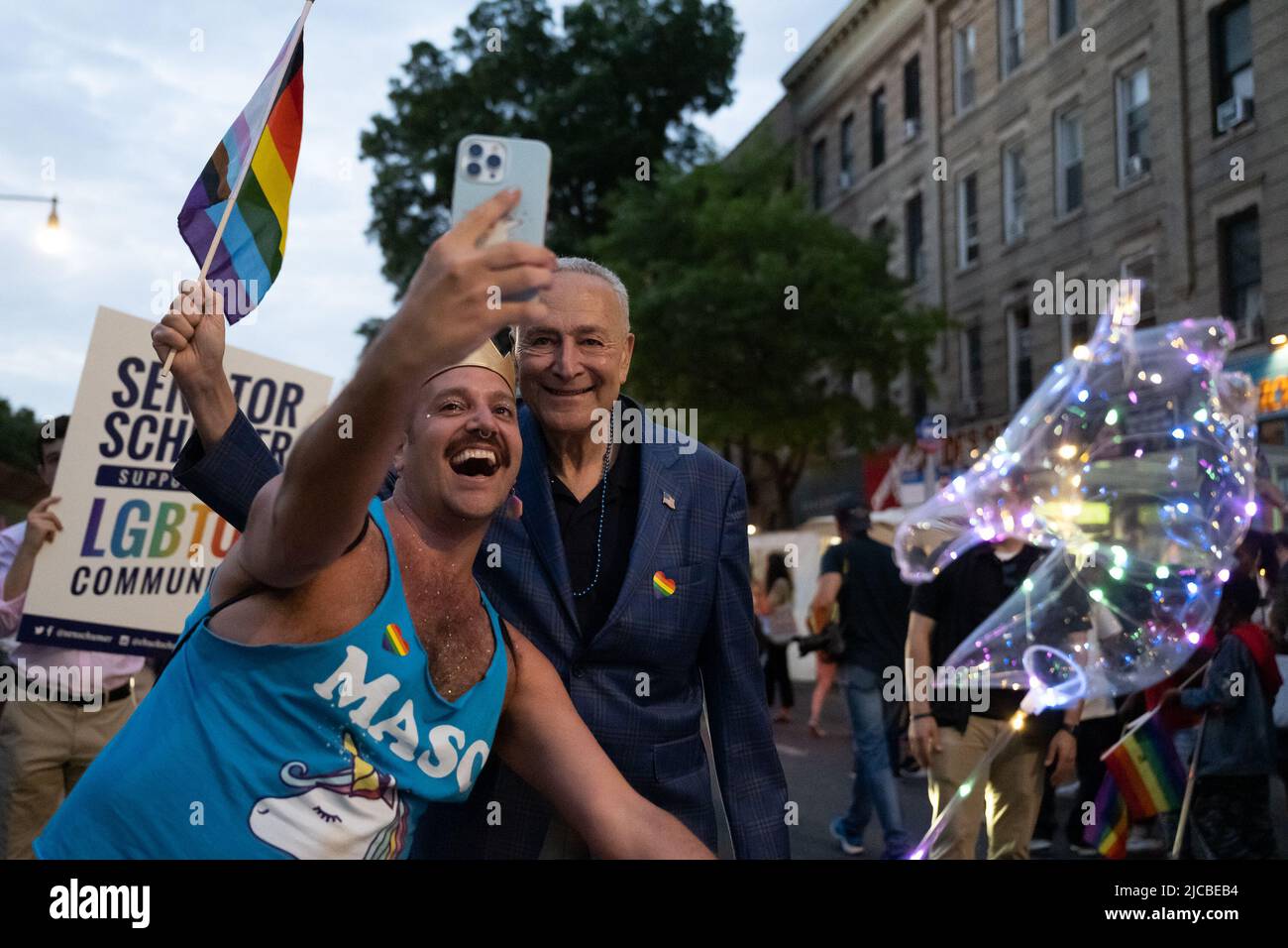 Schumer 2022 pride parade hi-res stock photography and images - Alamy